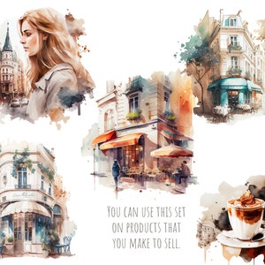 Coffee Shop Clipart, Cafe Clip Art, Png. Digital Watercolor. Free ...