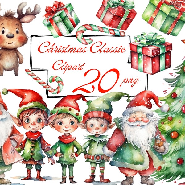 Elf Clipart - Etsy