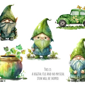 St.patrick 's Day Clipart, Leprechaun Watercolor Clipart, Irish Clipart ...