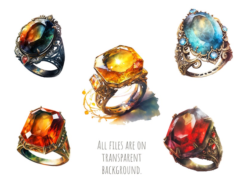 Jewelry Clipart Ring Clip Art Gemstone Jewellery Emerald - Etsy