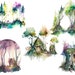 Fairy Forest Clipart, Png. Digital Watercolor. Free Commercial Use ...