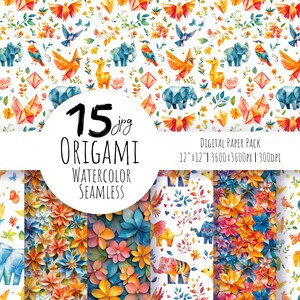 Origami Bundle. Origami Clipart, Paper Png. Stickers, Digital Download ...