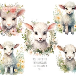 Easter Clipart, Easter Lamb Clipart, Spring Clipart, Boho Easter, Junk ...