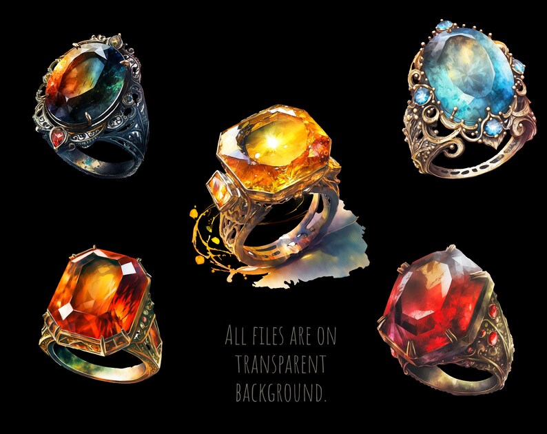 Jewelry Clipart Ring Clip Art Gemstone Jewellery Emerald - Etsy