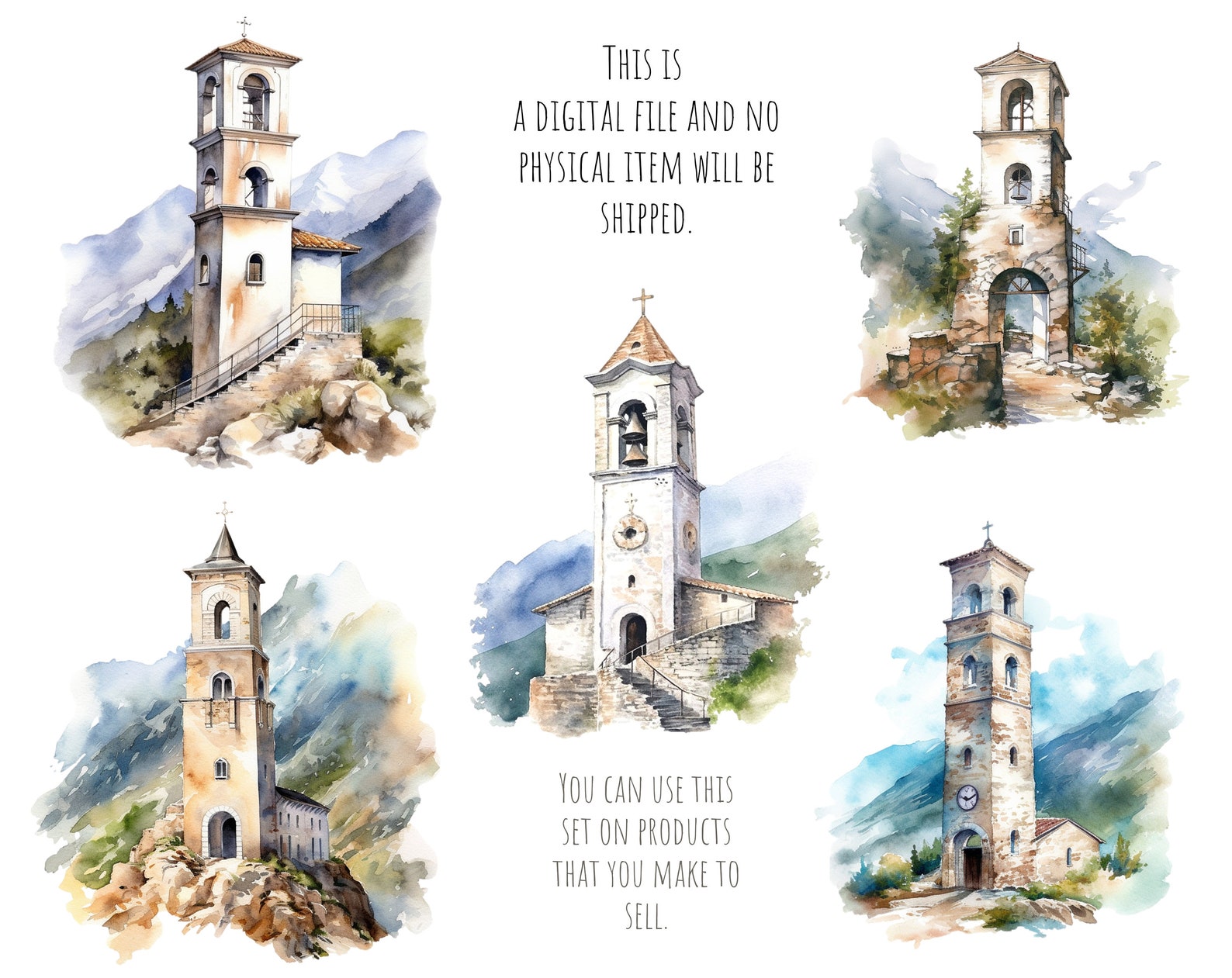 Bell Tower Clipart Church Clipart Christian Clipart - Etsy
