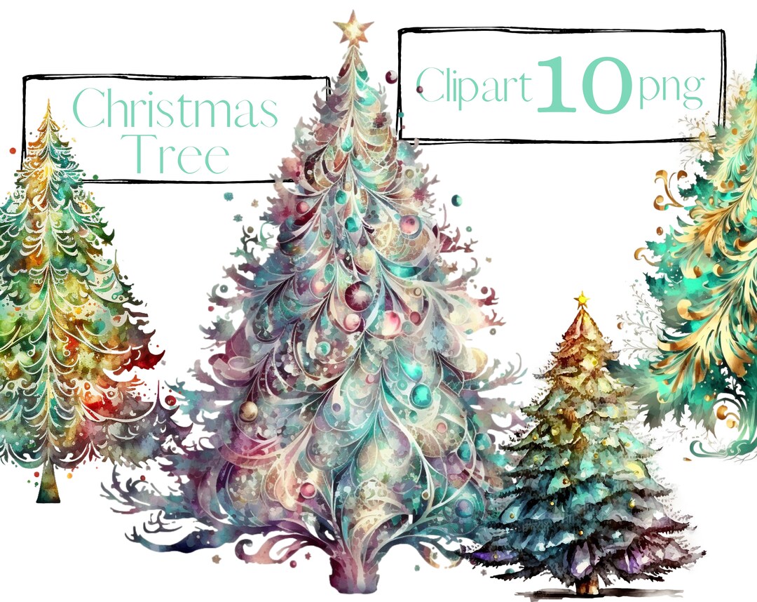 Christmas Tree Clipart. Christmas Decorations Clipart. Christmas ...