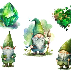 St.patrick 's Day Clipart, Leprechaun Watercolor Clipart, Irish Clipart ...