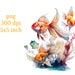 Goldfish Clipart, Digital Watercolor. Nautical Clipart. Aquarium Clip ...