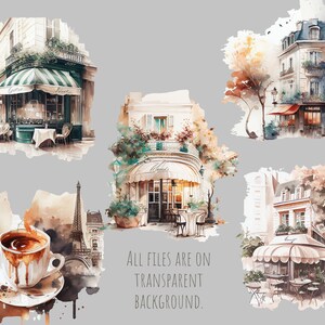 Coffee Shop Clipart, Cafe Clip Art, Png. Digital Watercolor. Free ...