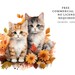 Cat Clipart Autumn Clipart Watercolor Clipart Png Bundle. - Etsy