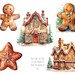 Gingerbread Clipart, Christmas Clipart, Winter Clipart, Cooky Clipart ...