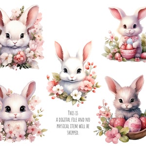 Easter Clipart, Easter Bunny Clipart, Spring Clipart, Boho Easter, Junk ...