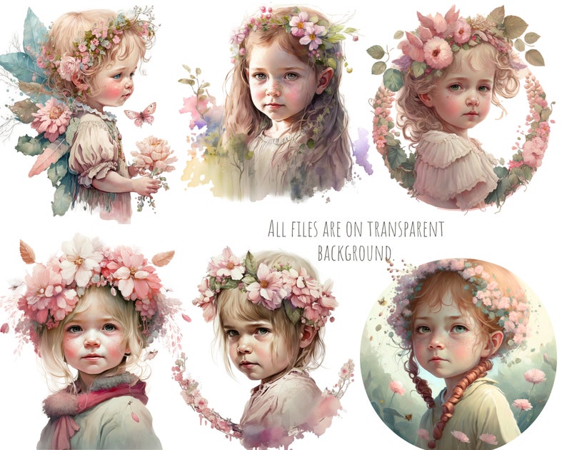 Easter Bundle. Spring Clipart, Pink Floral Clip Art, Boho Easter ...