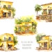 Yellow Coffee Shop Clipart Cafe Clip Art Png. Digital - Etsy