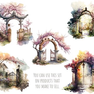 Castle Gate Clipart, Spring Gate Clip Art, Door, Png. Digital ...