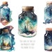 Bottles Clipart, Bottled Stars Clipart. Potion Clipart. Magic Vial ...