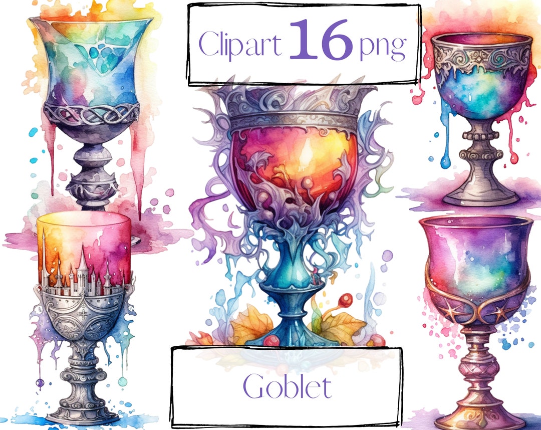 Goblet Clipart, Portion Clipart, Castle, Magic Clipart. Scrapbook, Junk ...