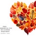 Autumn Heart Clipart. Floral Clipart, Leaves Clip Art, Fall Boho ...