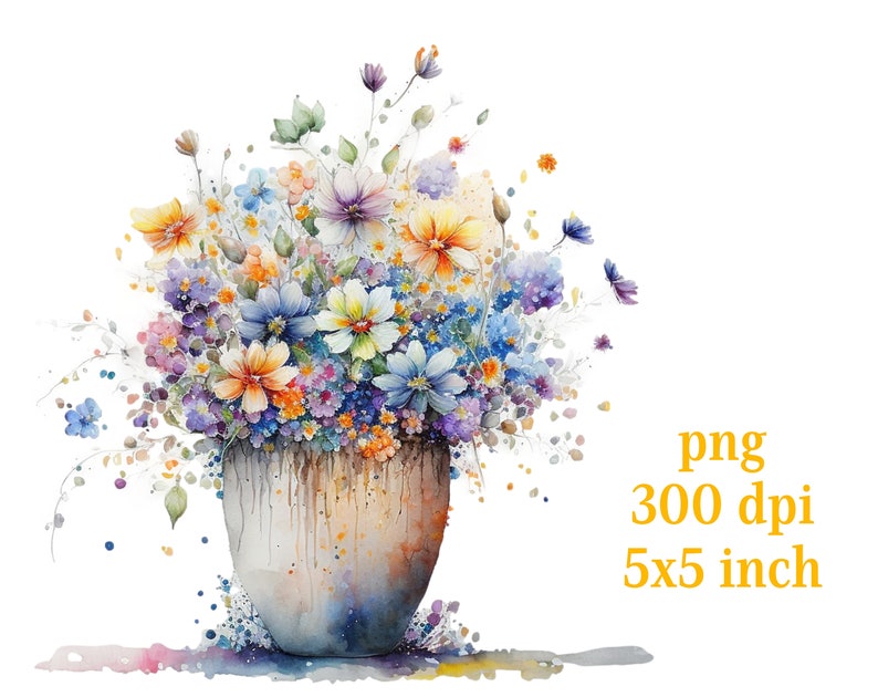 Spring Clipart Bright Floral Clip Art Boho Easter Letters - Etsy