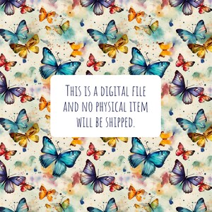 Butterfly Digital Paper, Seamless Pattern, Flower Pattern. Floral ...