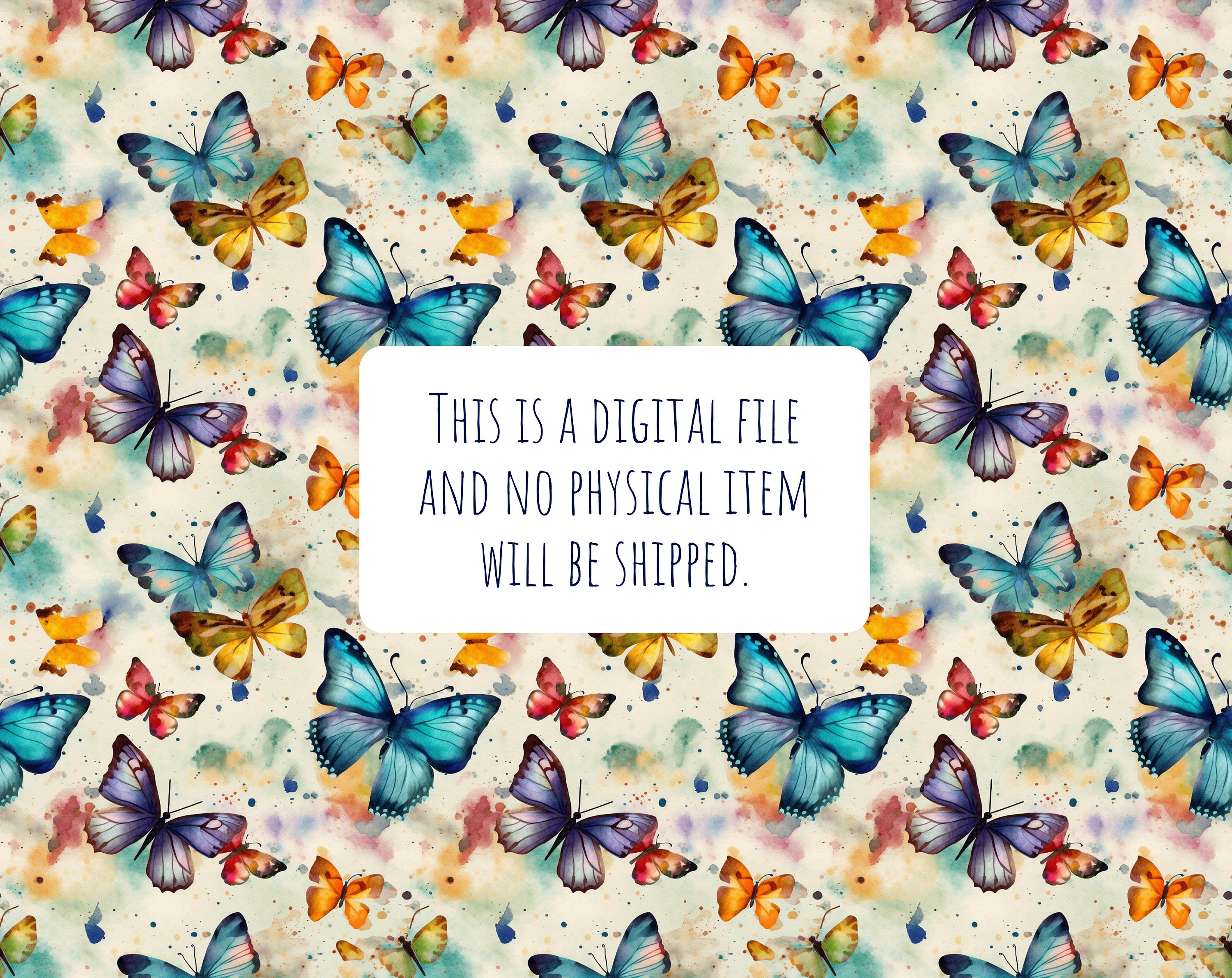 Butterfly Digital Paper Seamless Pattern Flower Pattern. - Etsy