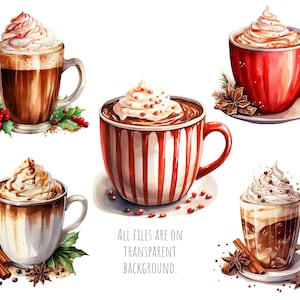 Hot Chocolate , Drinks Clipart, Christmas Clipart, Winter Clipart ...