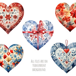 Christmas Heart Clipart. Winter Clipart, Love Clip Art, Wedding PNG ...