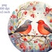 Winter Birds Clipart, Christmas Clipart, Winter Clipart, Bird Clipart ...