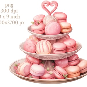 Cakes Clipart, Sweets Clip Art, St. Valentine's Day, Png. Digital ...