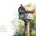 Mailbox Clipart. Mail Clipart. Vintage Clipart, Retro Clip Art, Boho ...