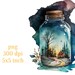 Bottles Clipart, Bottled Stars Clipart. Potion Clipart. Magic Vial ...