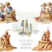 Sand Castle Clipart. Beach Clip Art. Vacation Clipart. Sea Resort ...