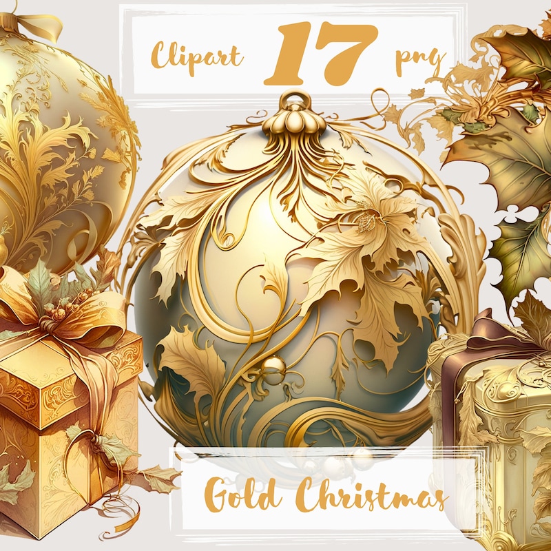 Gold Clipart - Etsy