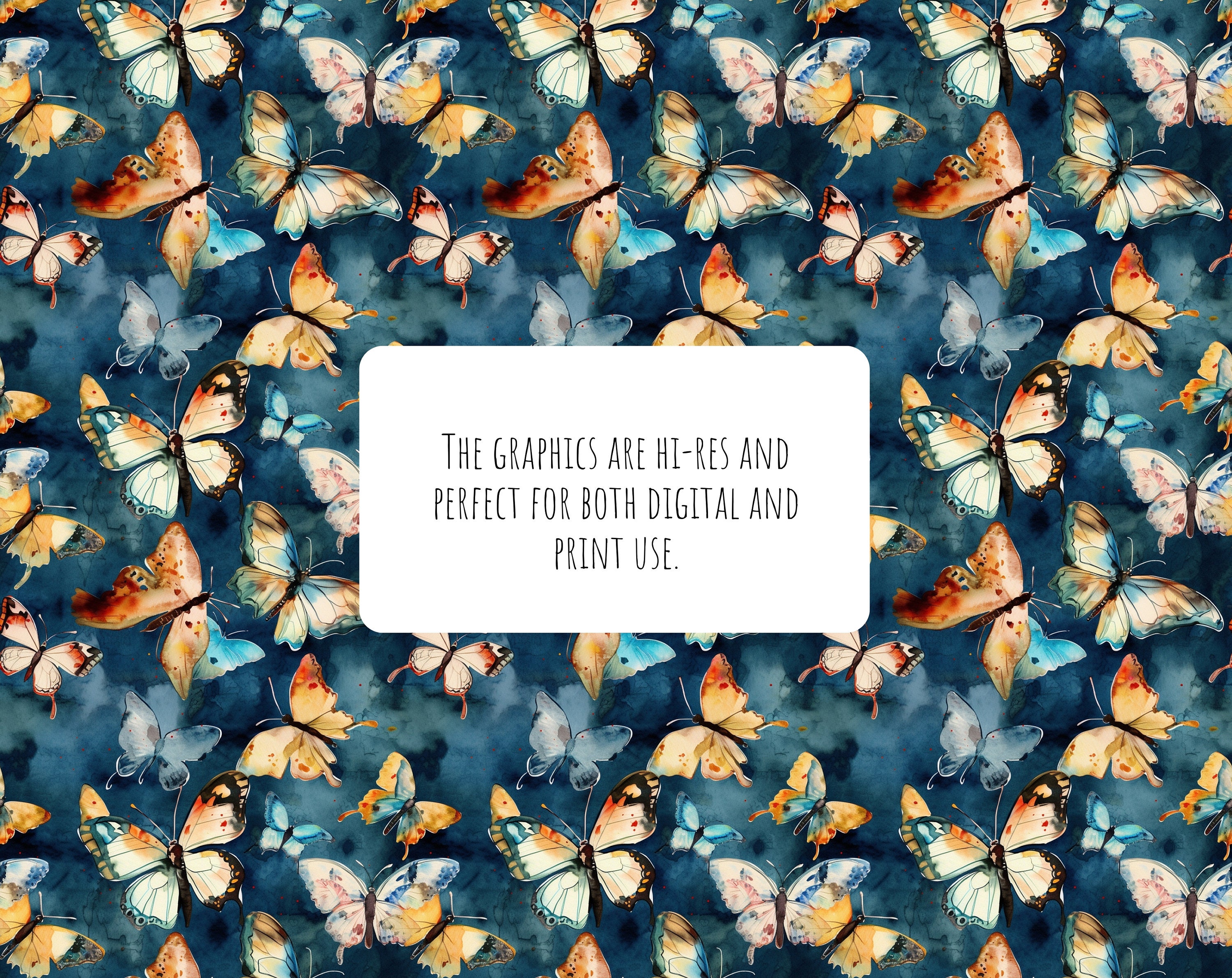 Butterfly Digital Paper Seamless Pattern Flower Pattern. - Etsy