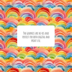 Rainbow Digital Paper, Seamless Pattern, Colored Pattern. Nursery ...