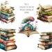 Book Clipart, Books Bundle, Reading Clipart, Library Clipart, Old Books ...