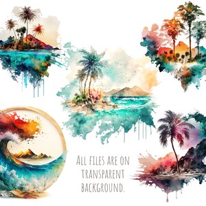 Island Clipart. Sea Clipart, Ocean Clip Art, PNG. Beach, Summer Rest ...