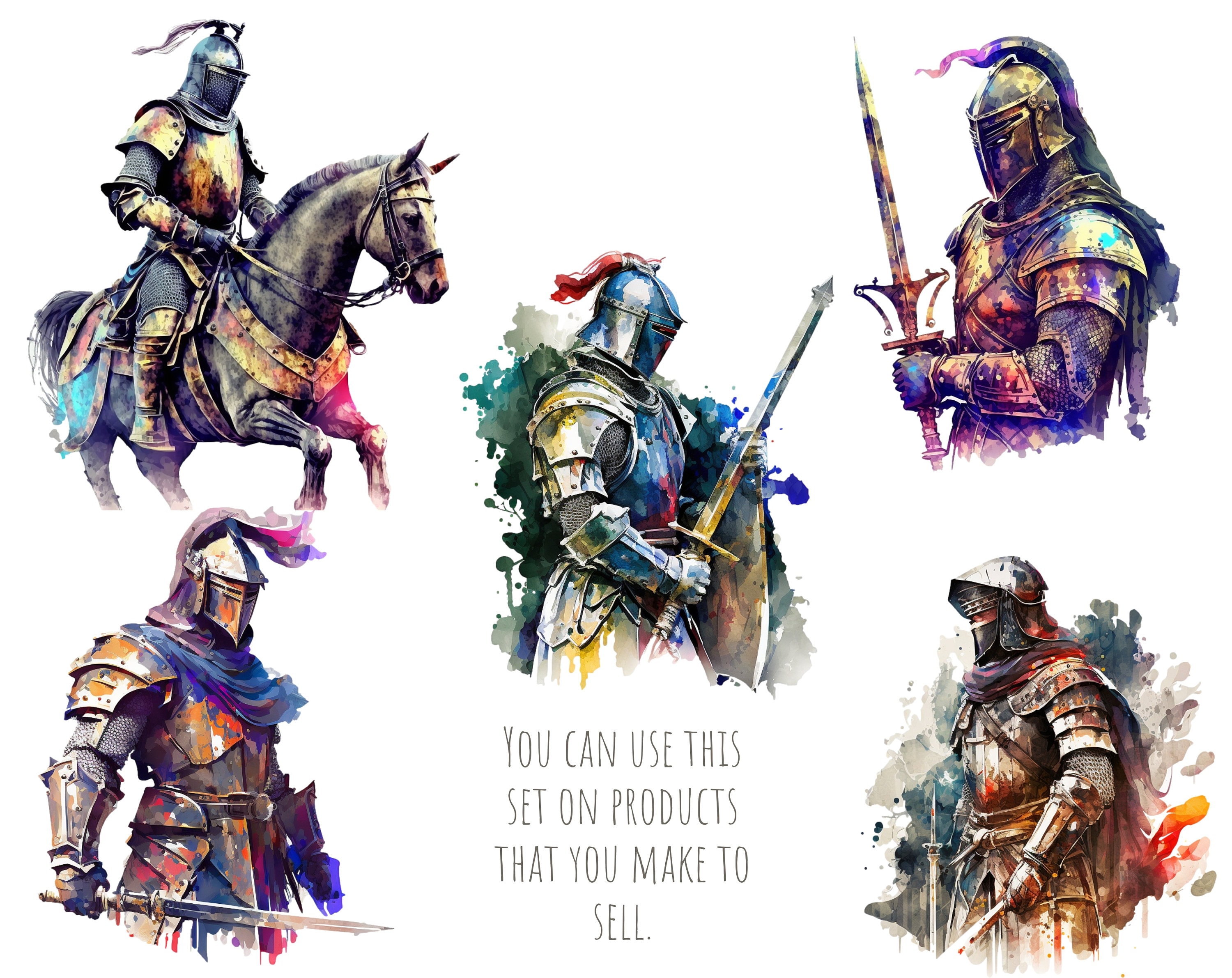 Knight Clipart. Cavalier Clipart Chivalry Clipart - Etsy