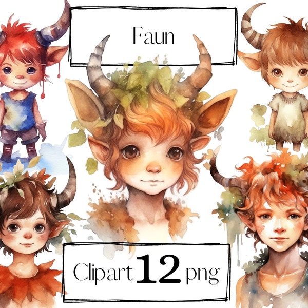 Faun Clipart - Etsy