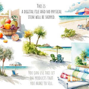 Vacation Bundle. Sea Resort Clipart, Swimming Pool Clip Art, Png. Beach ...