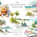 Vacation Bundle. Sea Resort Clipart, Swimming Pool Clip Art, Png. Beach ...