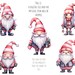 Pink Christmas Elf Clipart, Christmas Clipart. Christmas PNG Bundle ...