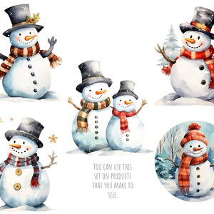 Snowmen Clipart, Christmas Clipart, Winter Clipart, Snowman Png, Man ...