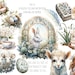 Easter Bundle. Spring Clipart, White Floral Clip Art, Boho Easter ...
