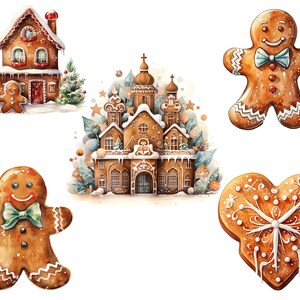 Gingerbread Clipart, Christmas Clipart, Winter Clipart, Cooky Clipart ...