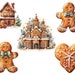 Gingerbread Clipart, Christmas Clipart, Winter Clipart, Cooky Clipart ...