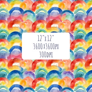 Rainbow Digital Paper, Seamless Pattern, Colored Pattern. Nursery ...