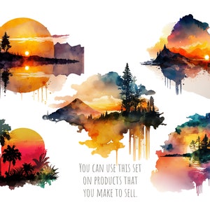 Sunset Clipart. Sunset Background Png. Palm Trees, Silhouettes, Sunrise ...