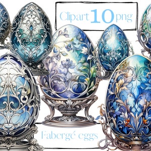 Easter Clipart, Faberge Egg, Easter Eggs Clipart, Boho Easter, Junk ...