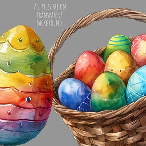 Rainbow Easter Clipart, Easter Eggs Clipart, Boho Easter, Bunny, Junk ...